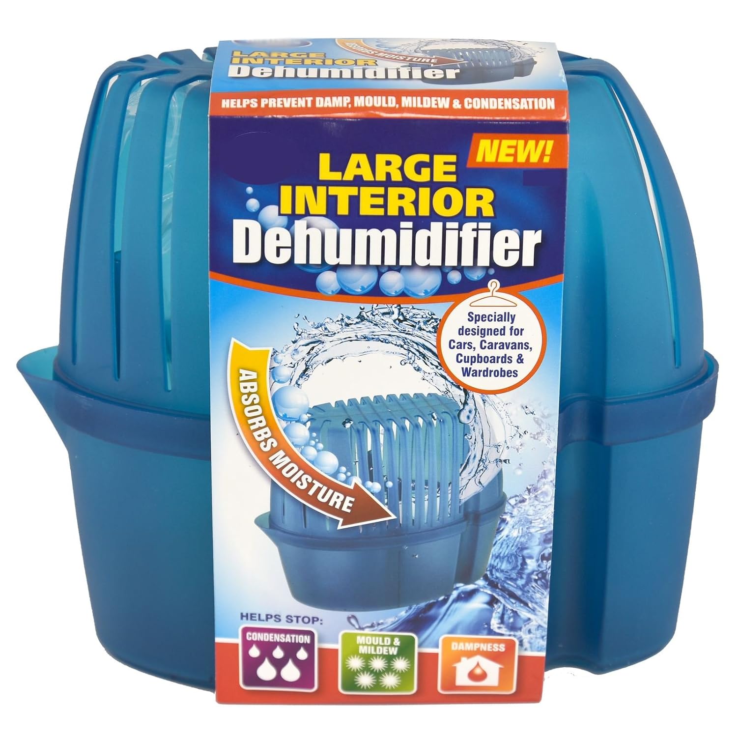 Large Domestic Dehumidifier Compact Portable Absorbs Moisture Home ...
