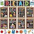 Amazon.com: WJFNKXKL 28 Pieces Reading Strategy Posters Classroom ...