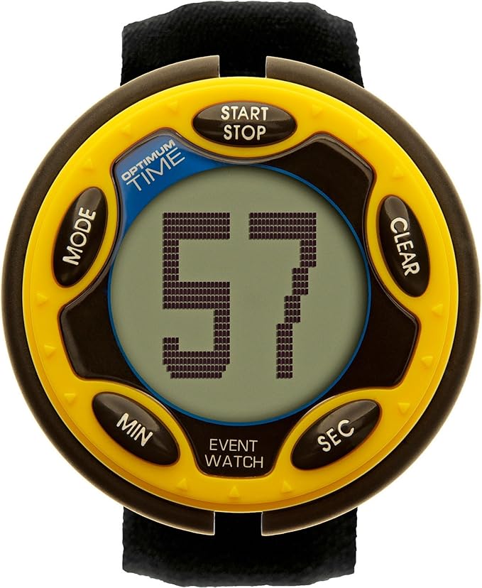 OPTIMUM Time - Reloj recargable para eventos (Talla Única/Amarillo ...
