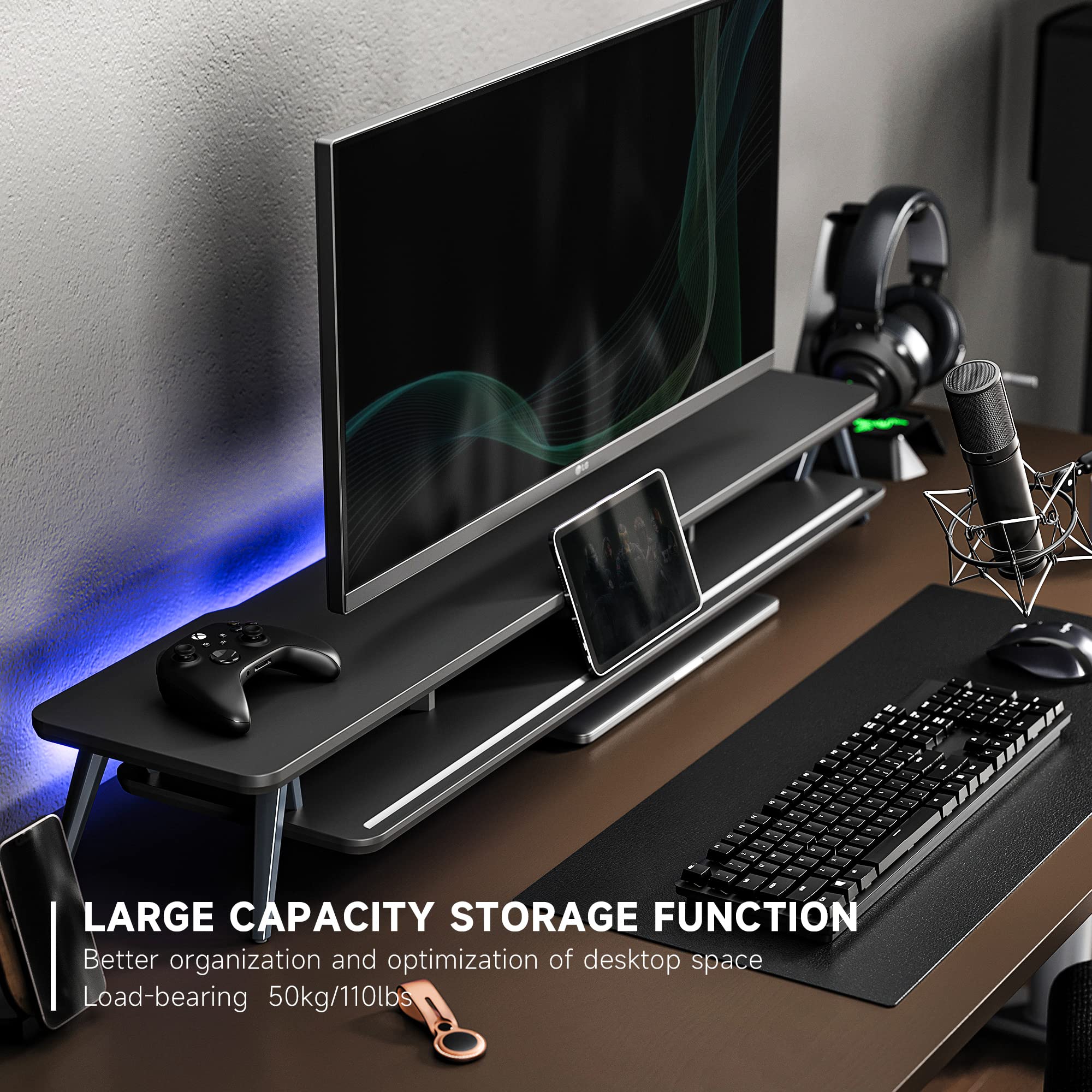 Mua Fenge Dual Monitor Stand, Monitor Stands Riser for 2 monitors, 42.5 ...