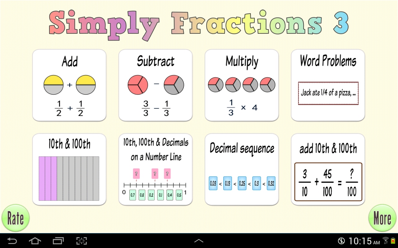 Simply Fractions 3, Learn Math:Amazon.fr:Appstore for Android