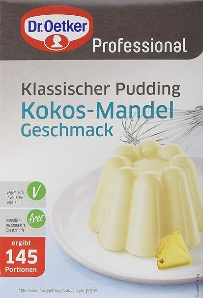 Dr. Oetker Professional Klassischer Pudding mit Kokos-Mandel-Geschmack ...