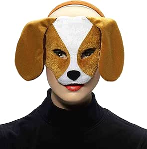 Amazon.com: Forum Novelties Deluxe Plush Puppy Dog Animal Half Mask ...