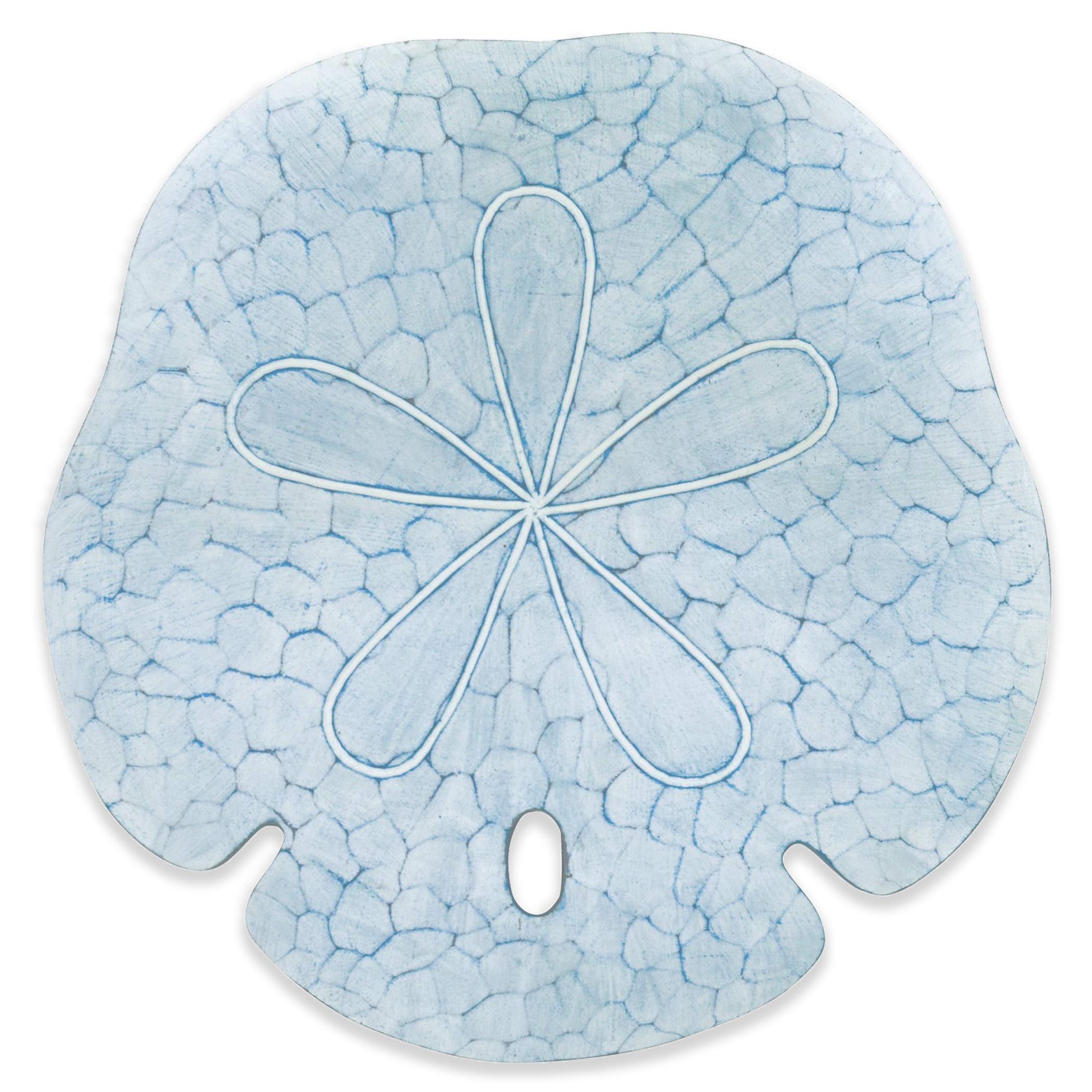 T.I. Design Hand-Carved Coastal Aqua Sand Dollar Wall Decor for sale ...