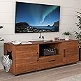Amazon.com: 2 in 1 Cat Litter Box Enclosure TV Stand, 63Inch Wooden ...
