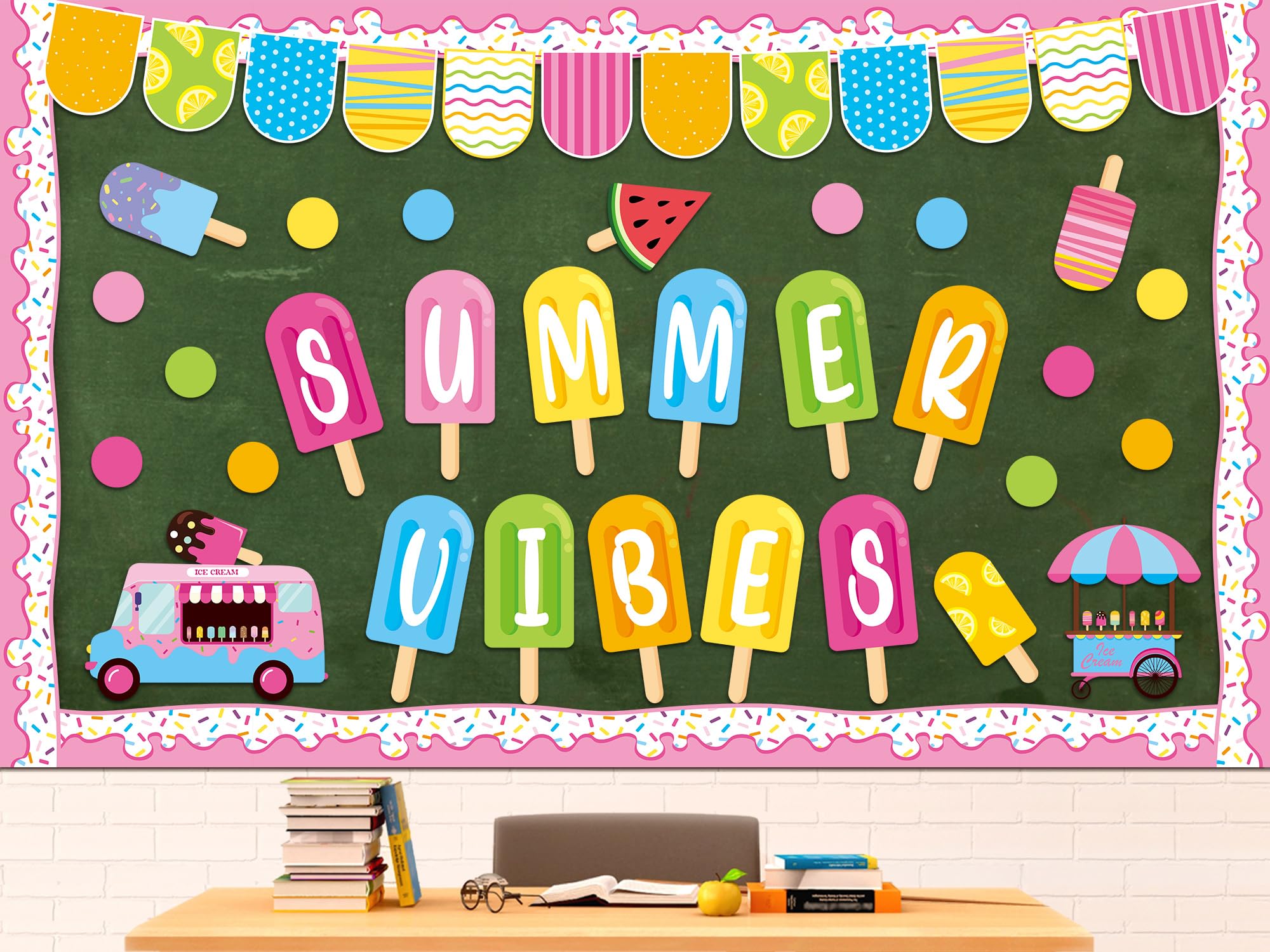 Pajean Summer Bulletin Board Set Summer Classroom Decoration Paper ...