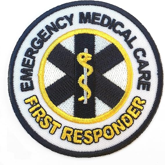 Emergency Medical Care First Responder Patch Embroidered Iron on Badge ...