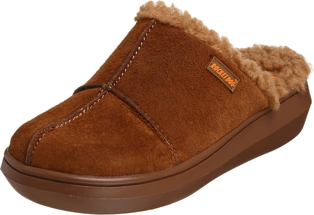 Amazon.com | Rocket Dog Women's Stone Nubuck Sherpa Mule | Mules & Clogs