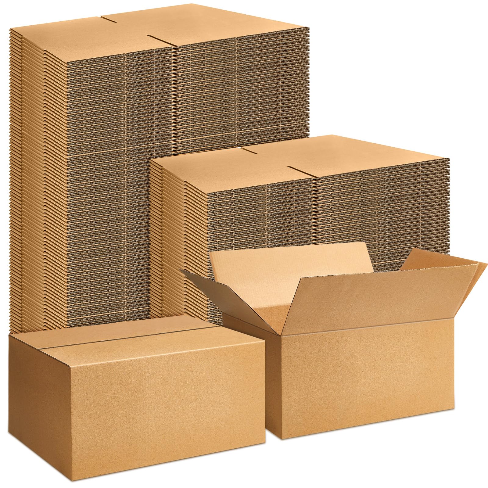 Yeaqee 72 Pcs Shipping Boxes Corrugated Cardboard Box Shipping Boxes ...