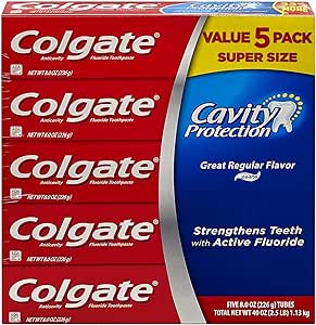 Amazon.com: Colgate Cavity Protection Regular Flavor Fluoride ...