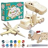 Amazon.com: Kraftic Woodworking Building Kit for Kids and Adults, with ...