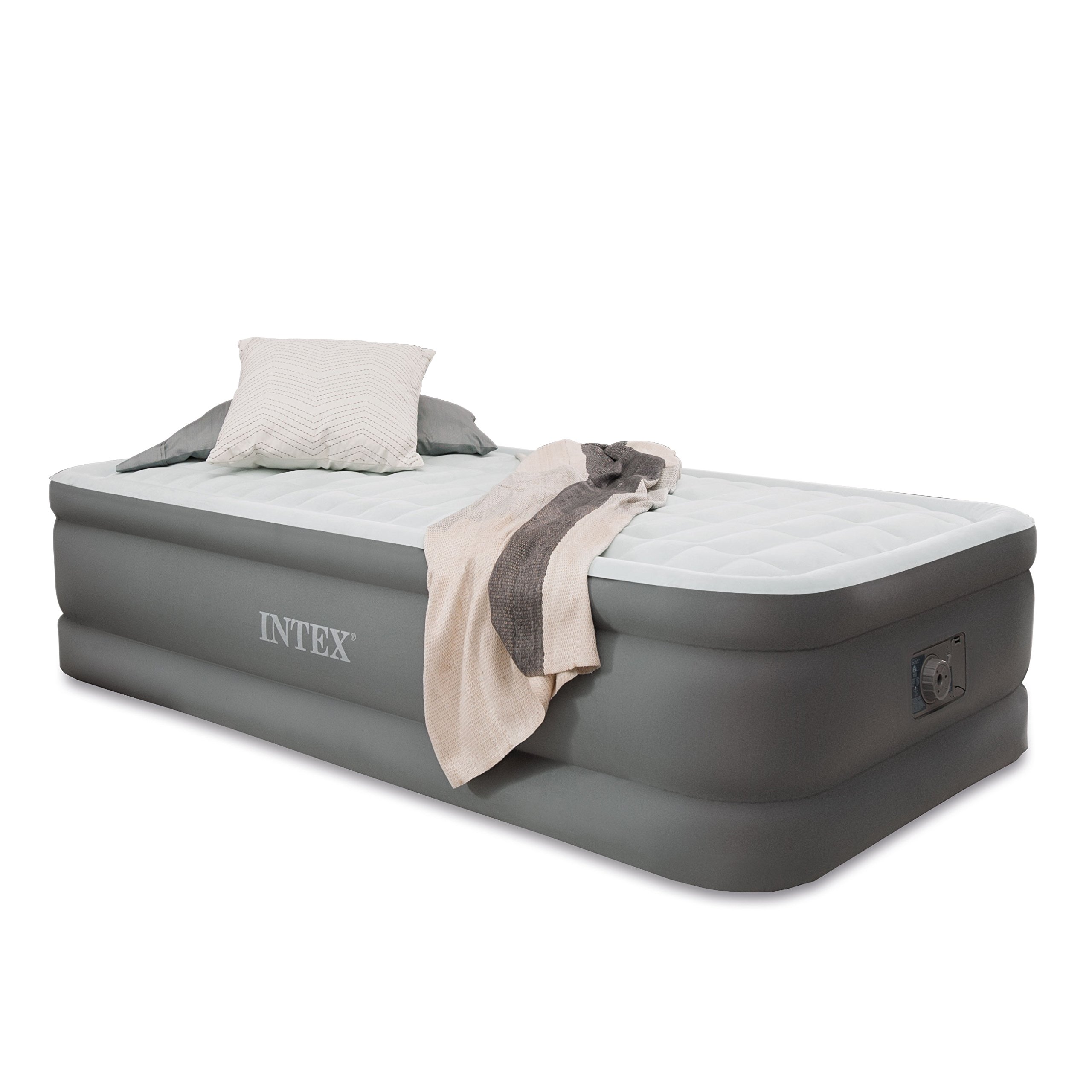 Intex PremAire Elevated Airbed with Built-in Electric Pump Bed Height ...
