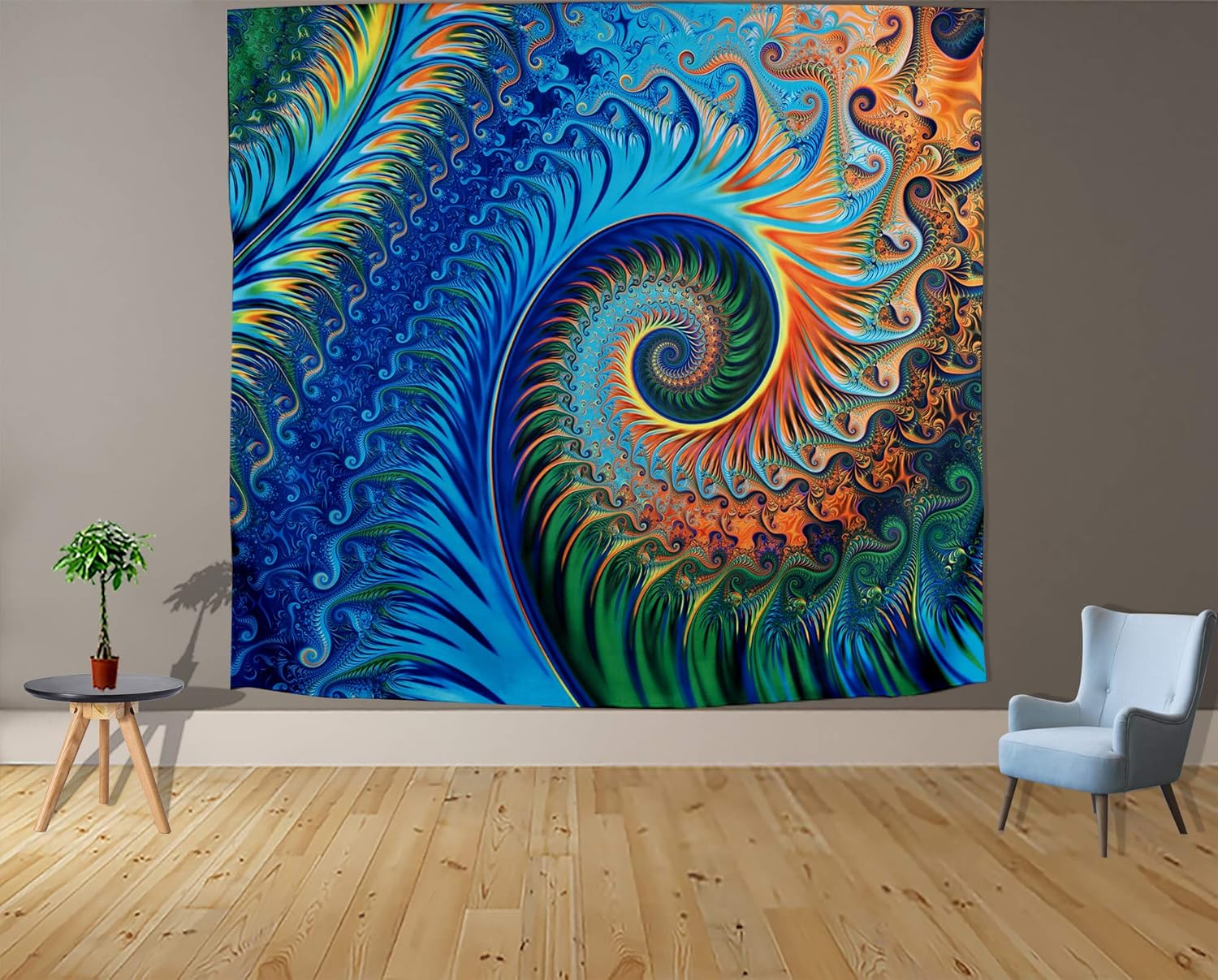 Amazon.com: Trippy Psychedelic Tapestry Wall Hanging for Bedroom Hippie ...