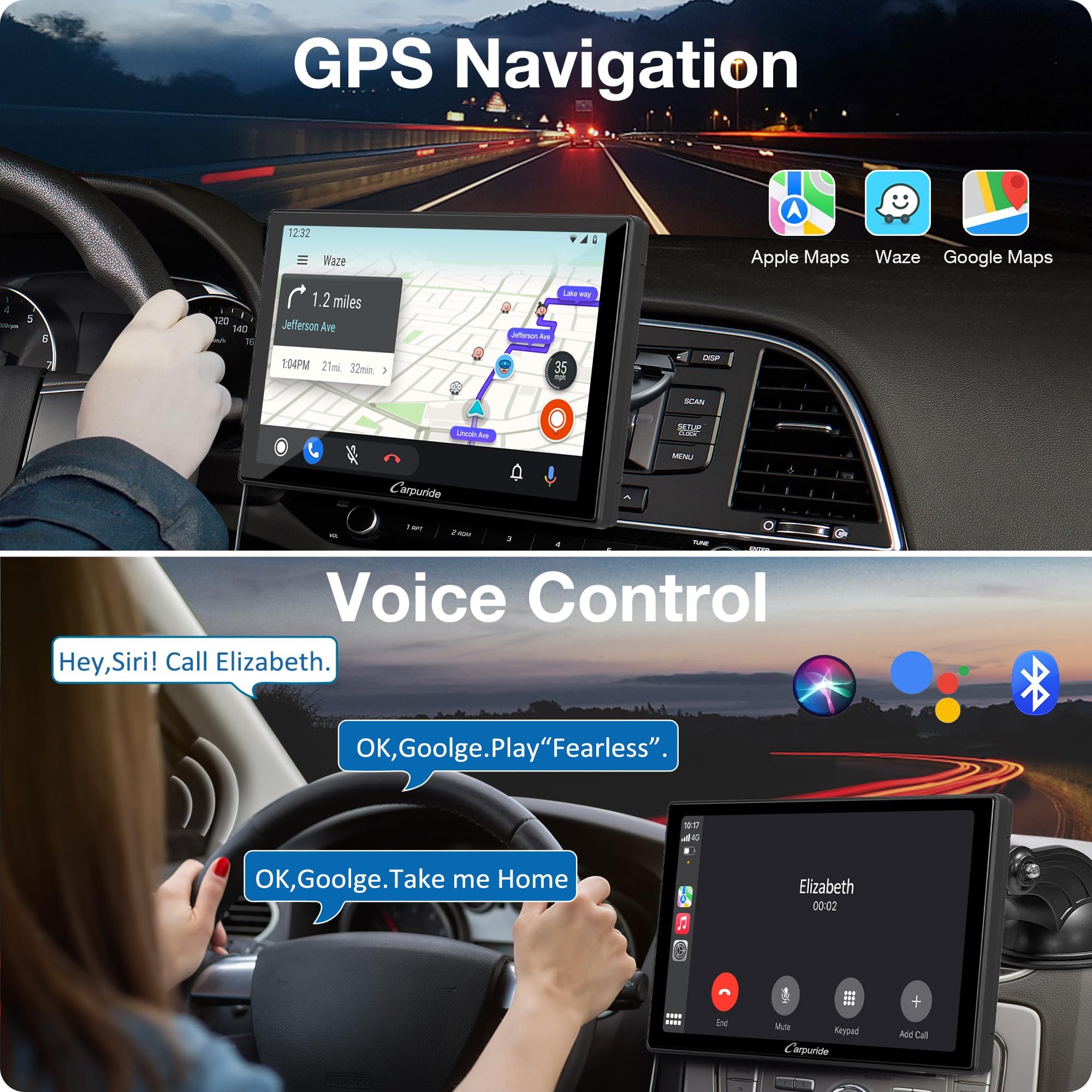 Mua [2024 Newest] Carpuride w901 Pro Portable Car BT Stereo, Wireless ...