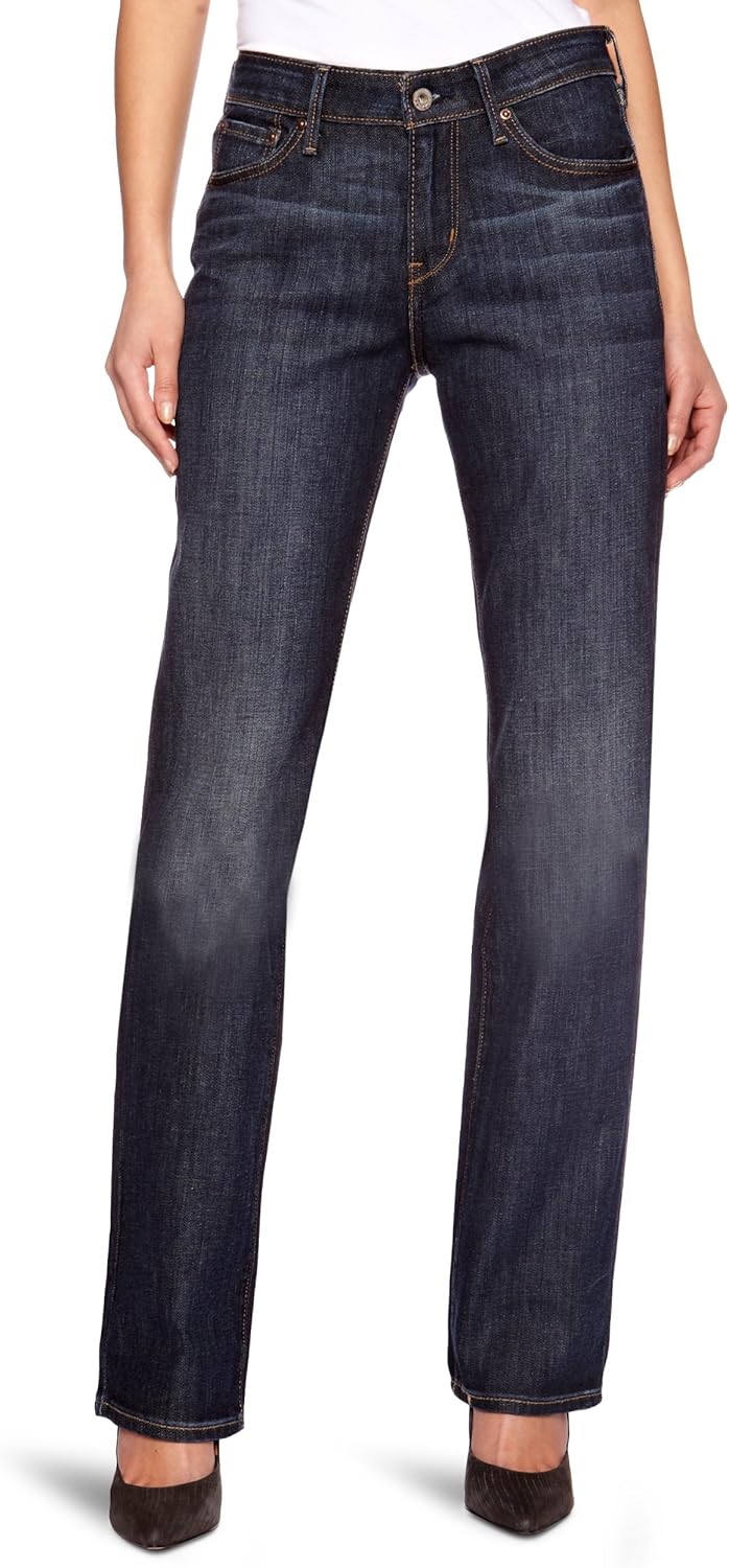 Levi's Women's Classic Rise Demi Curve Straight Jeans, Modern Medium Indigo, W26/L34: Amazon.co ...