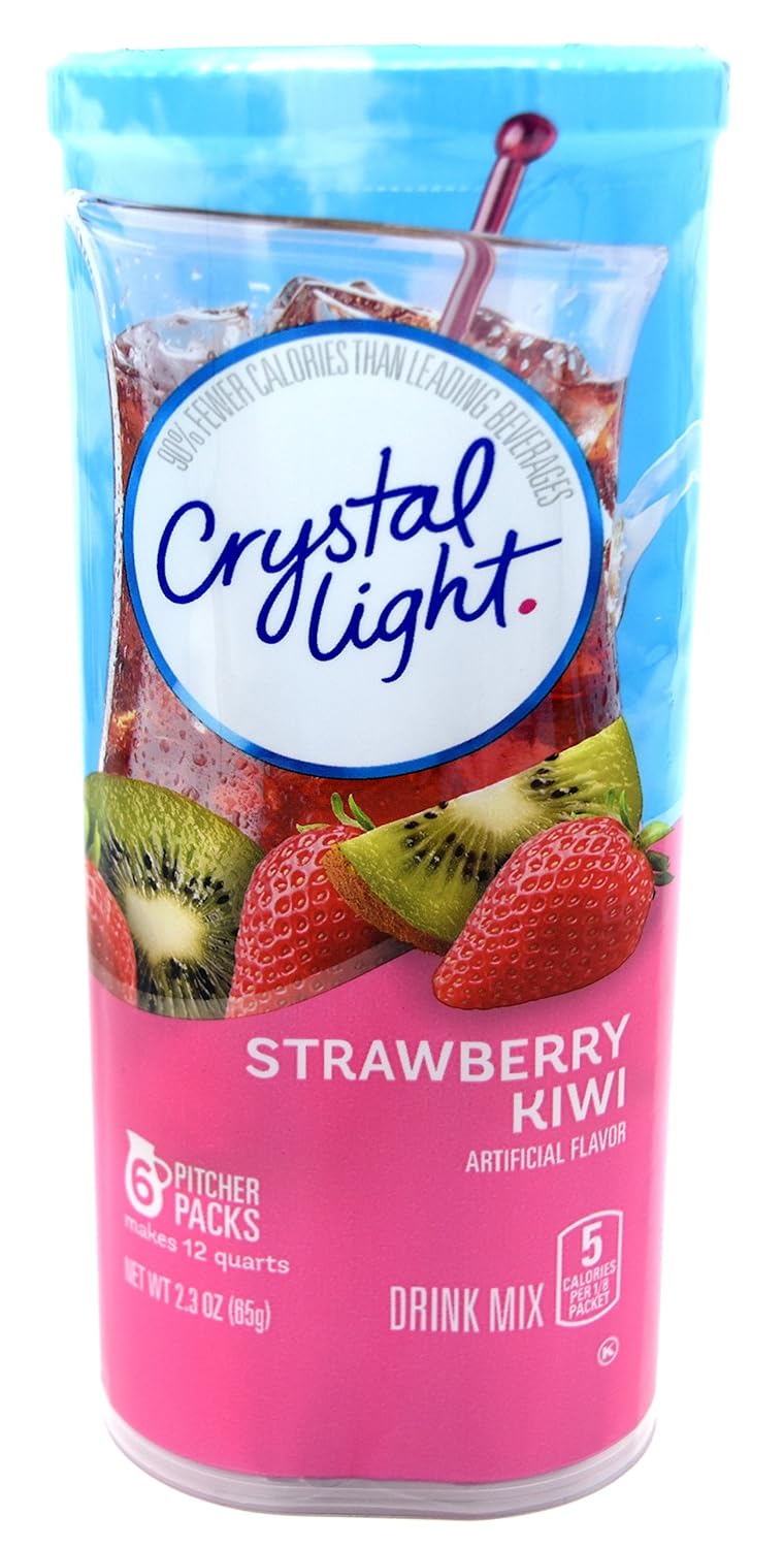 Amazon.com : Crystal Light Strawberry Kiwi Drink Mix, 12-Quart Canister (Pack Of 15) : Grocery ...