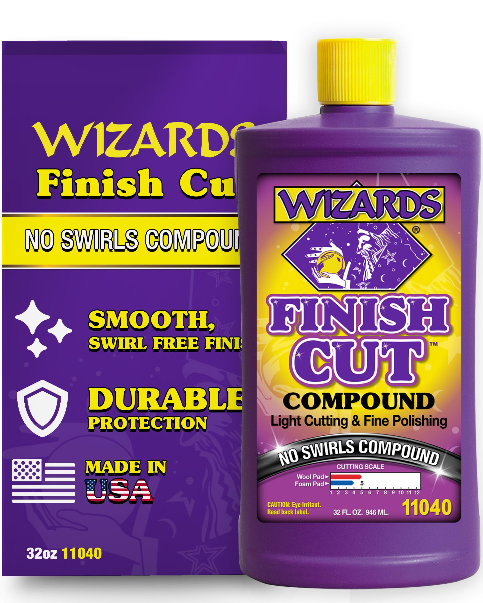 Wizards Finish Cut Compound - Levels Scratches and Brightens Dull ...