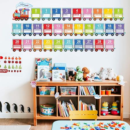 Mua 32 Sheets Number Line for Classroom Wall Number Bulletin Board Set ...