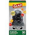 Amazon.com: Glad Extra Large Drawstring Lawn and Leaf Bags, 39 Gallon ...