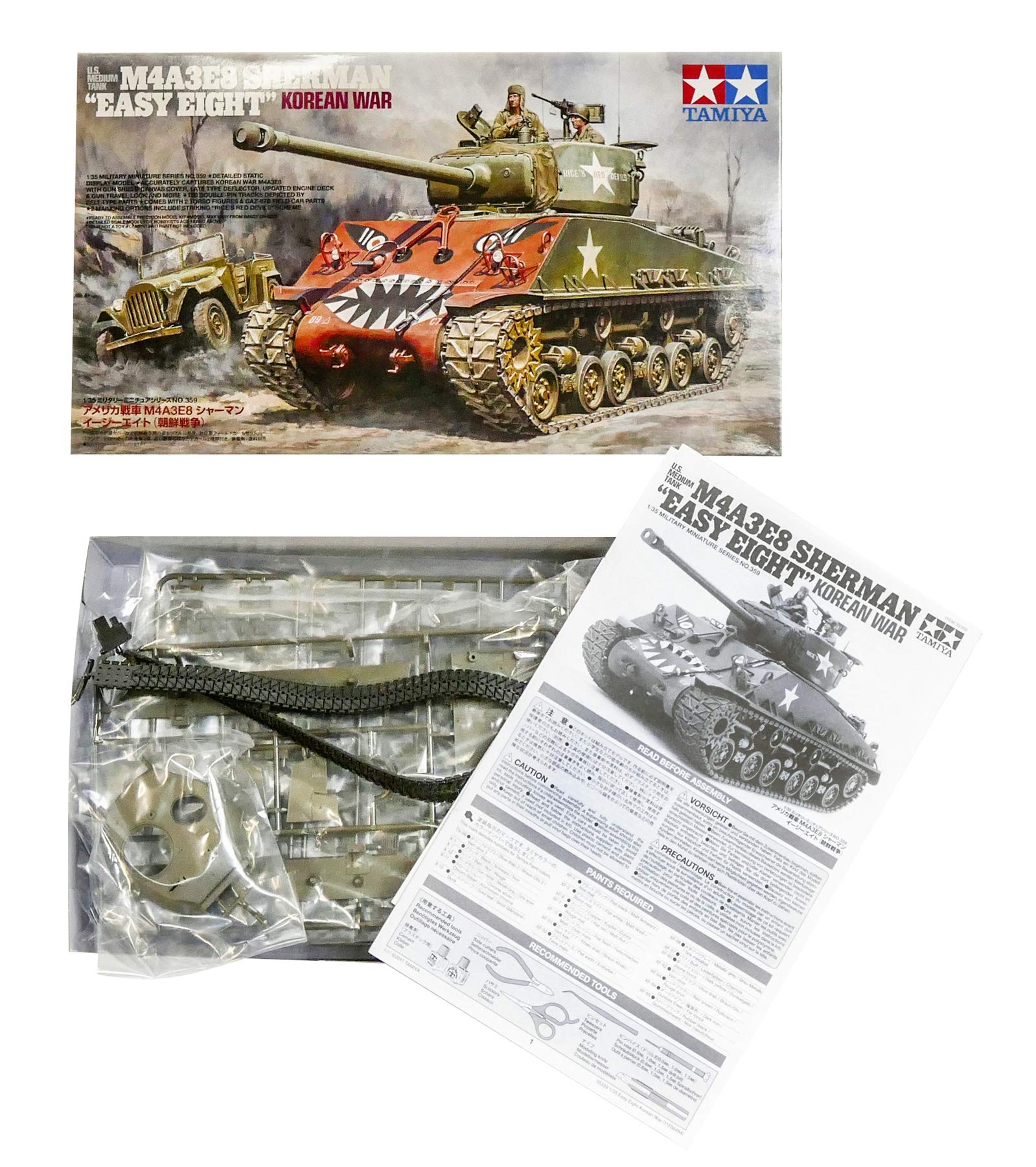 Mua Tamiya 35359 1/35 US Medium Tank M4A3E8 Sherman Plastic Model Kit ...