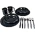 Coleman 24-Piece Enamel Dinnerware Set: Amazon.ca: Sports & Outdoors