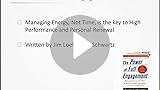 The Power of Full Engagement: Managing Energy, Not Time, Is the Key to ...