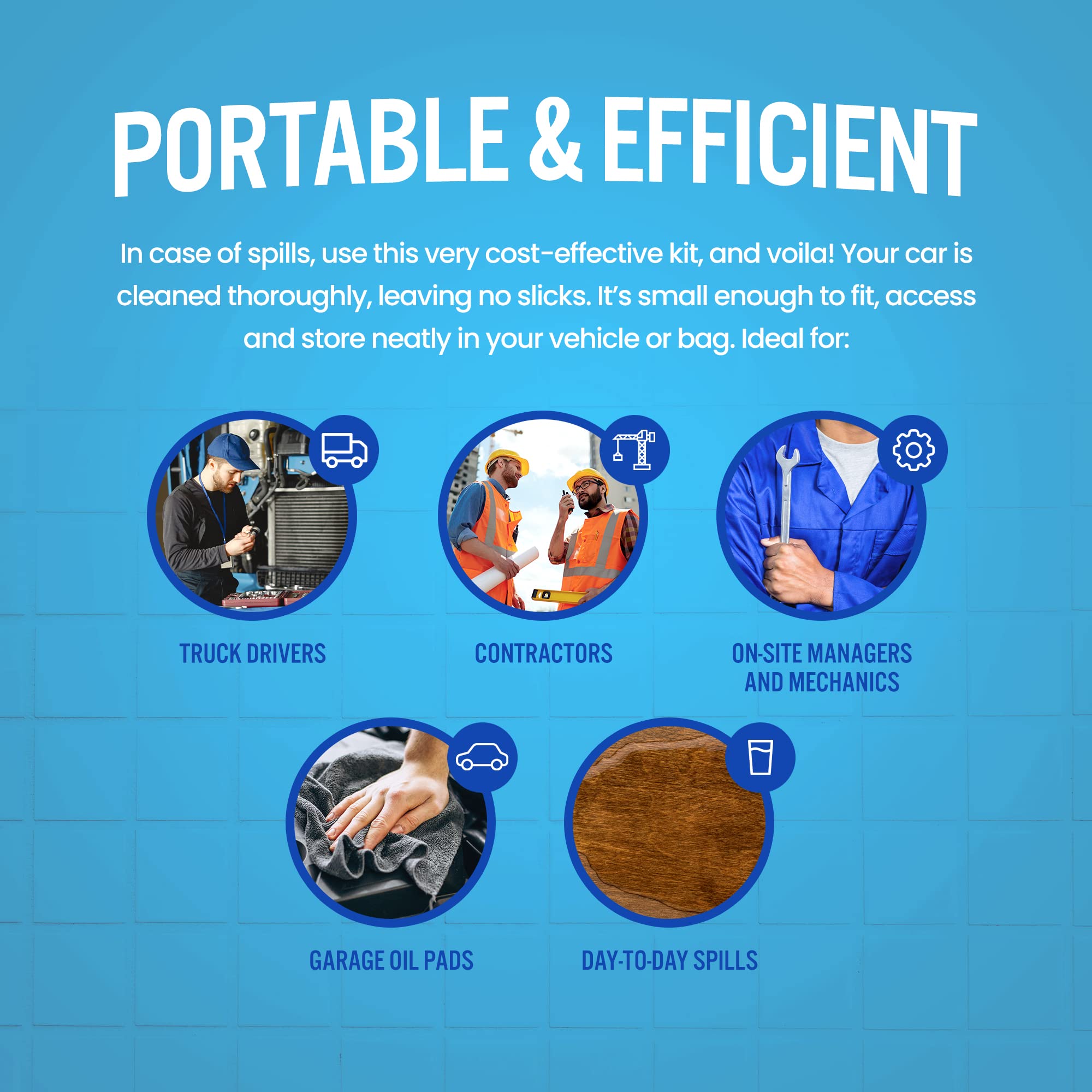 Mua Pro-Grade Industrial Spill Kit – Maximum Absorption for Automotive and Hazmat Cleanup ...