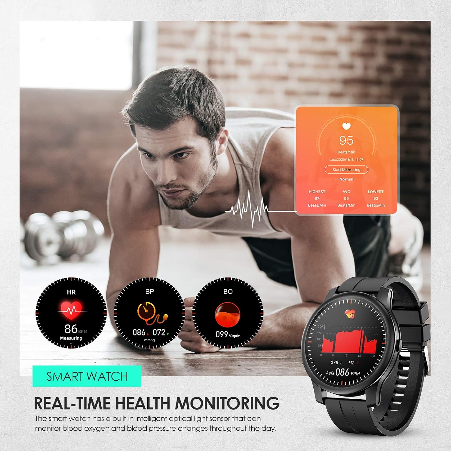 Gokoo smartwatch nero uomo - Prodotti HIgh tech
