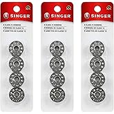 Amazon.com: SINGER Class 15J Transparent Plastic Bobbins – Replacement ...