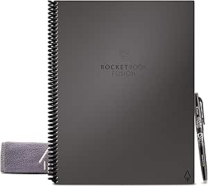 Rocketbook Fusion Smart Reusable Notebook - Calendar, To-Do Lists, and ...