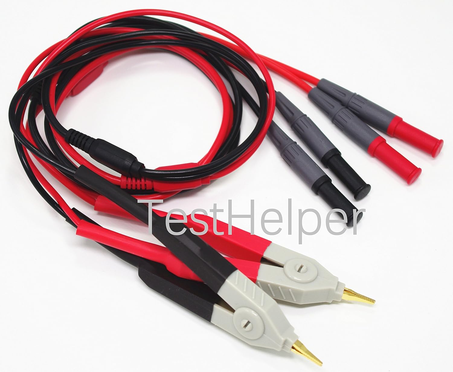 TestHelper LCR Meter Test Leads Lead Terminal Kelvin Clip Wires Leads ...
