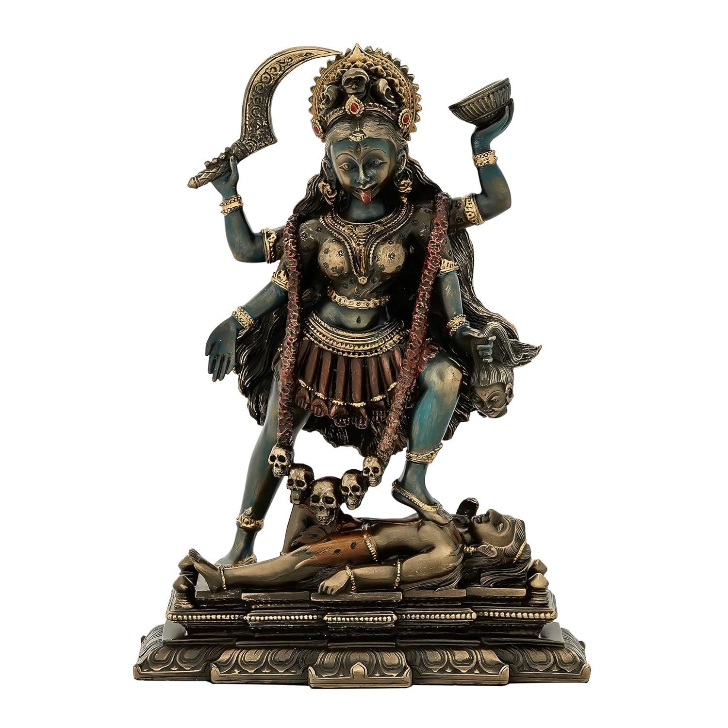 Buy Mukundra Art N Craft, 8" Goddess Kali Idol Statue | Beautiful Hindu ...