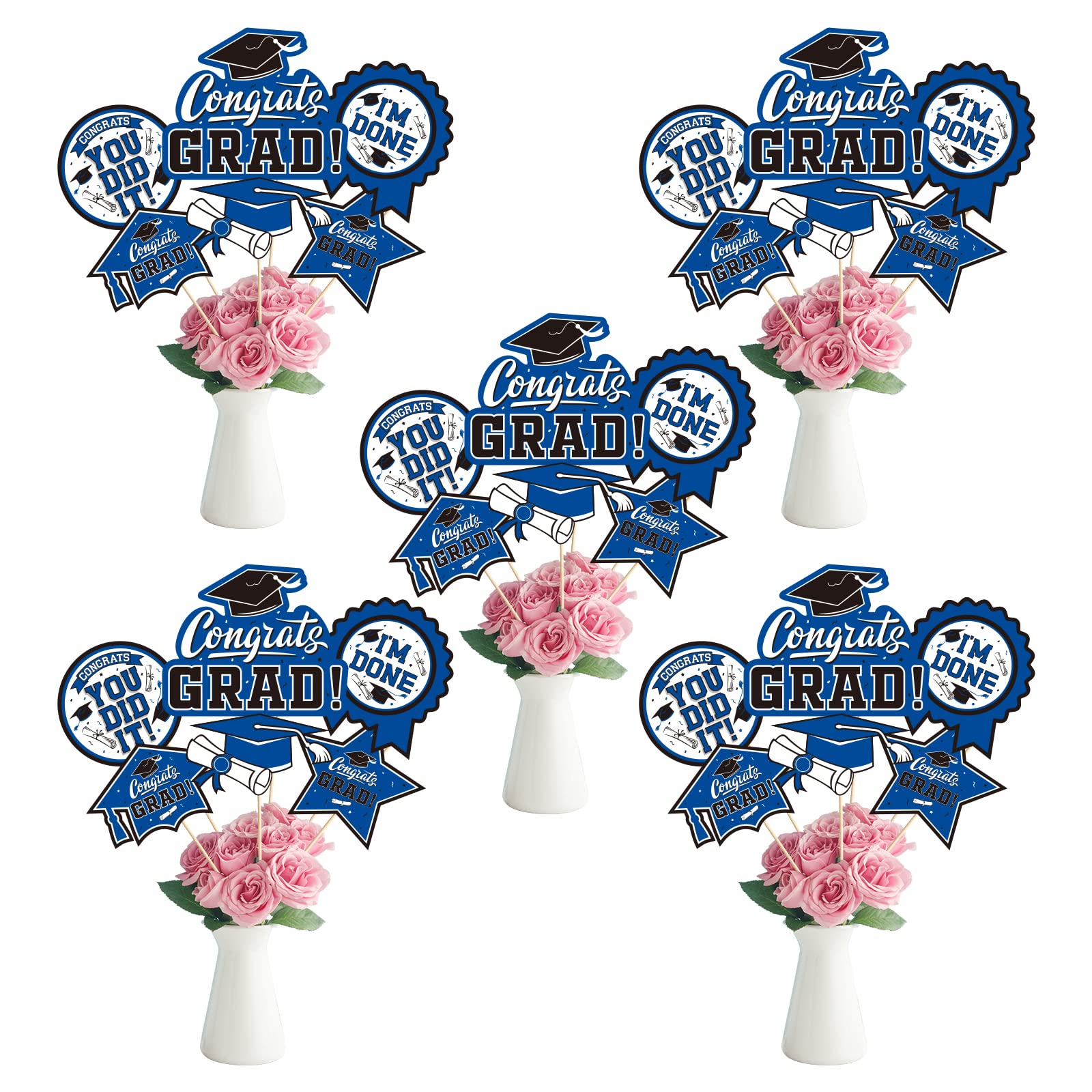 30PCS Graduation Party Decorations Congrats Grad Table Centerpiece ...