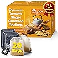 Amazon.com : TOG999, Premium 20 Tea Bags Turmeric, Ginger, Cinnamon ...