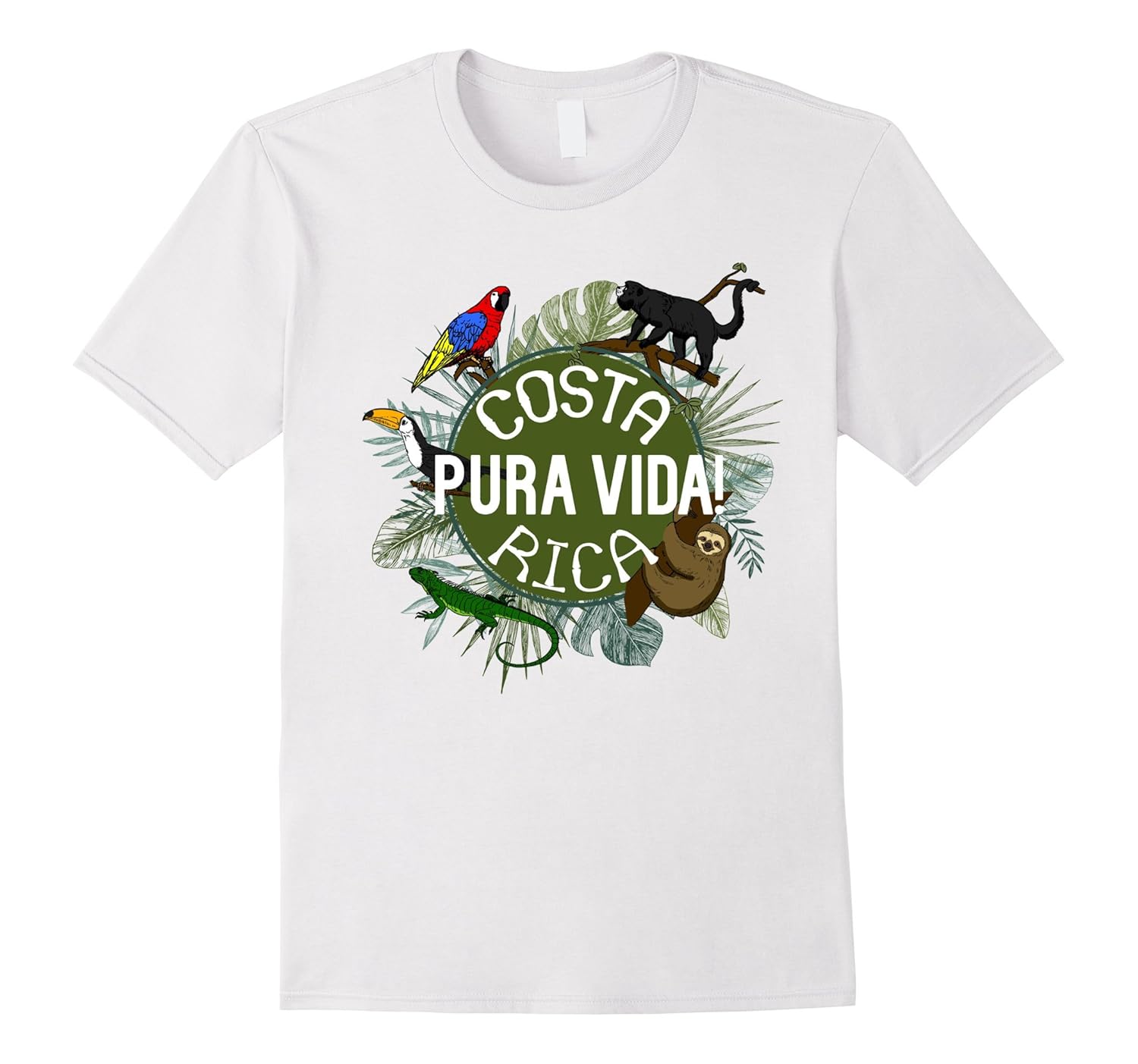 Pura Vida Costa Rica T-Shirt Party Animals-TH – TEEHELEN