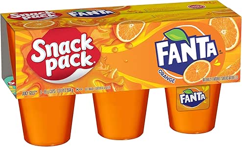 Snack Pack Juicy Gels - 6 X 99g Cup, Orange Fanta, 8 Count: Amazon.ca ...