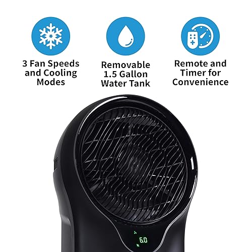 Luma Comfort Ec110s Portable Evaporative Cooler With 250 Square Foot
