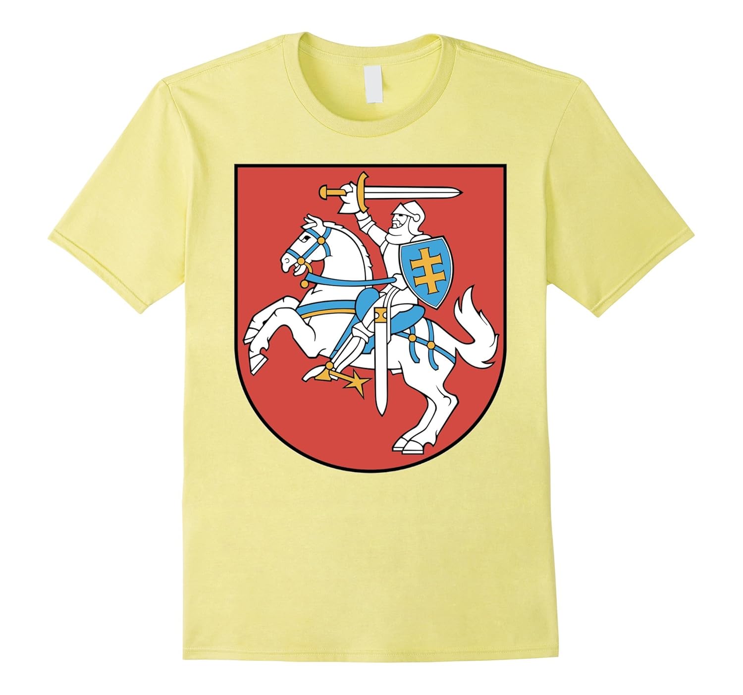 Lithuania Coat Of Arms T Shirt National Lithuanian Emblem-CL – Colamaga