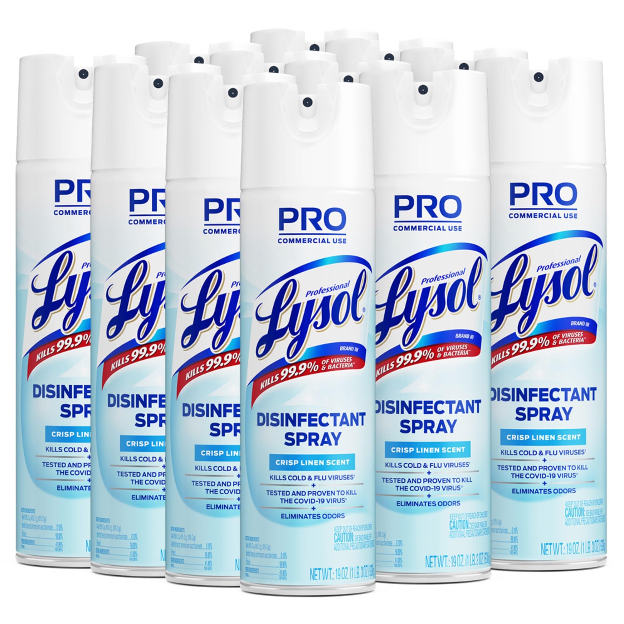 Mua Lysol Professional Disinfectant Spray, Crisp Linen, 228oz (12X19oz ...