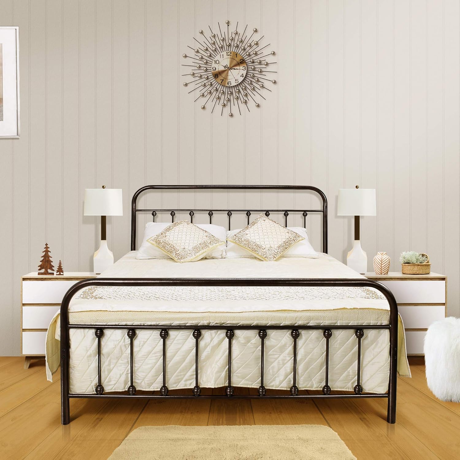 Queen Metal Platform Bed