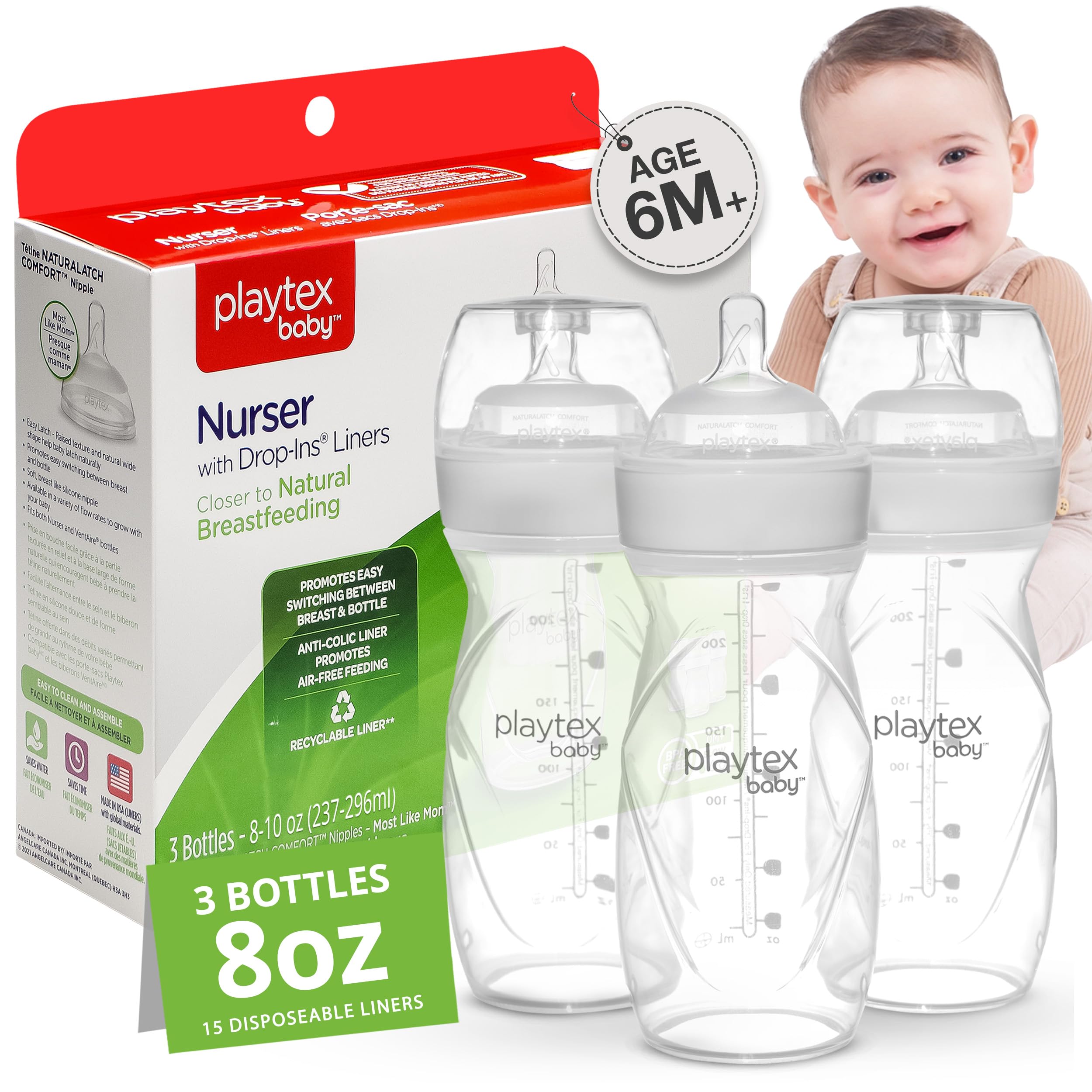 Botellas Recien Nacido Anti Gases Con Muñecos POTATO Glass Baby Bottles ...