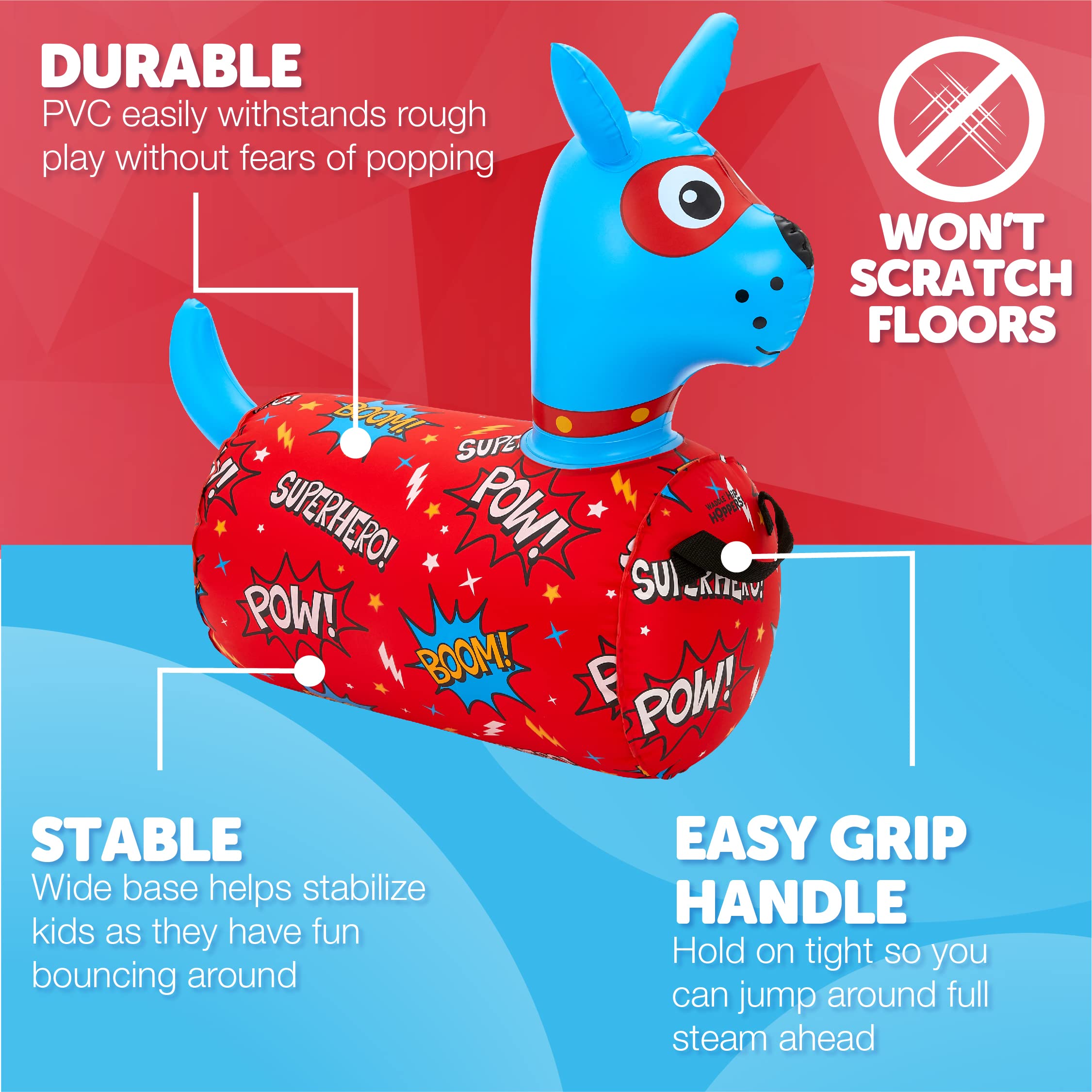 Mua WADDLE Hip Hopper Inflatable Hopping Animal Bouncer Dog, Ages 2 and ...