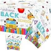 Amazon.com: Whaline 3Pcs Back to School Tablecloth 54 x 108 Inch ...