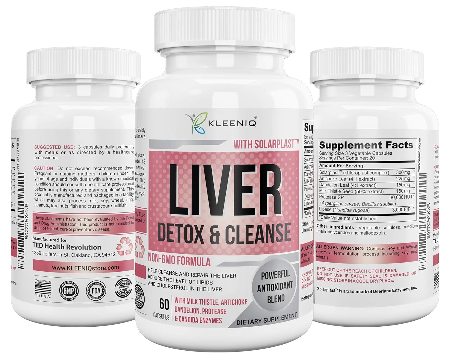 Liver Cleanse Detox - Support Supplement and Repair Formula - Natural ...