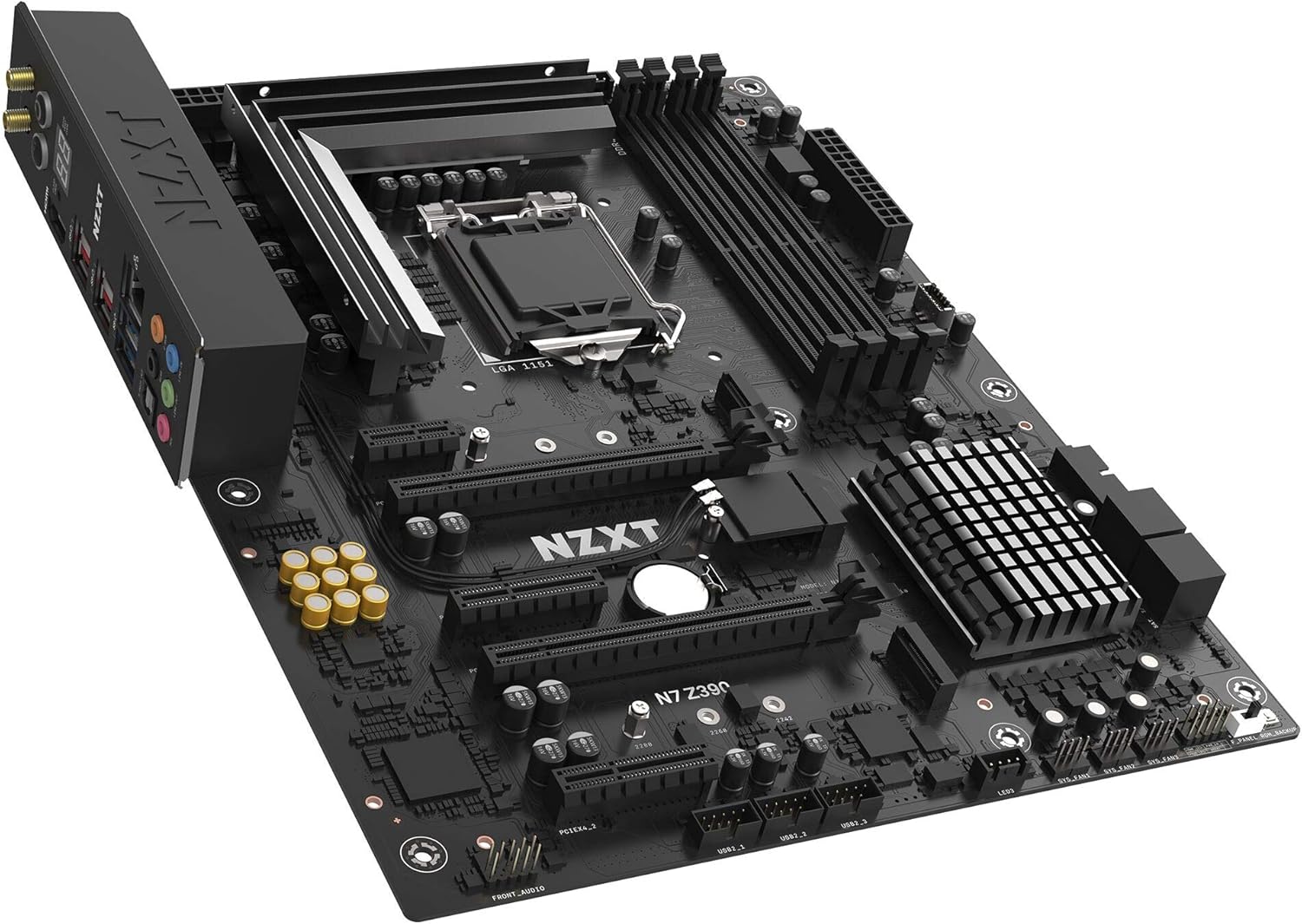 NZXT N7 Z390 Motherboard Intel Z390 Chipset with Wi-Fi Black N7-Z39XT ...