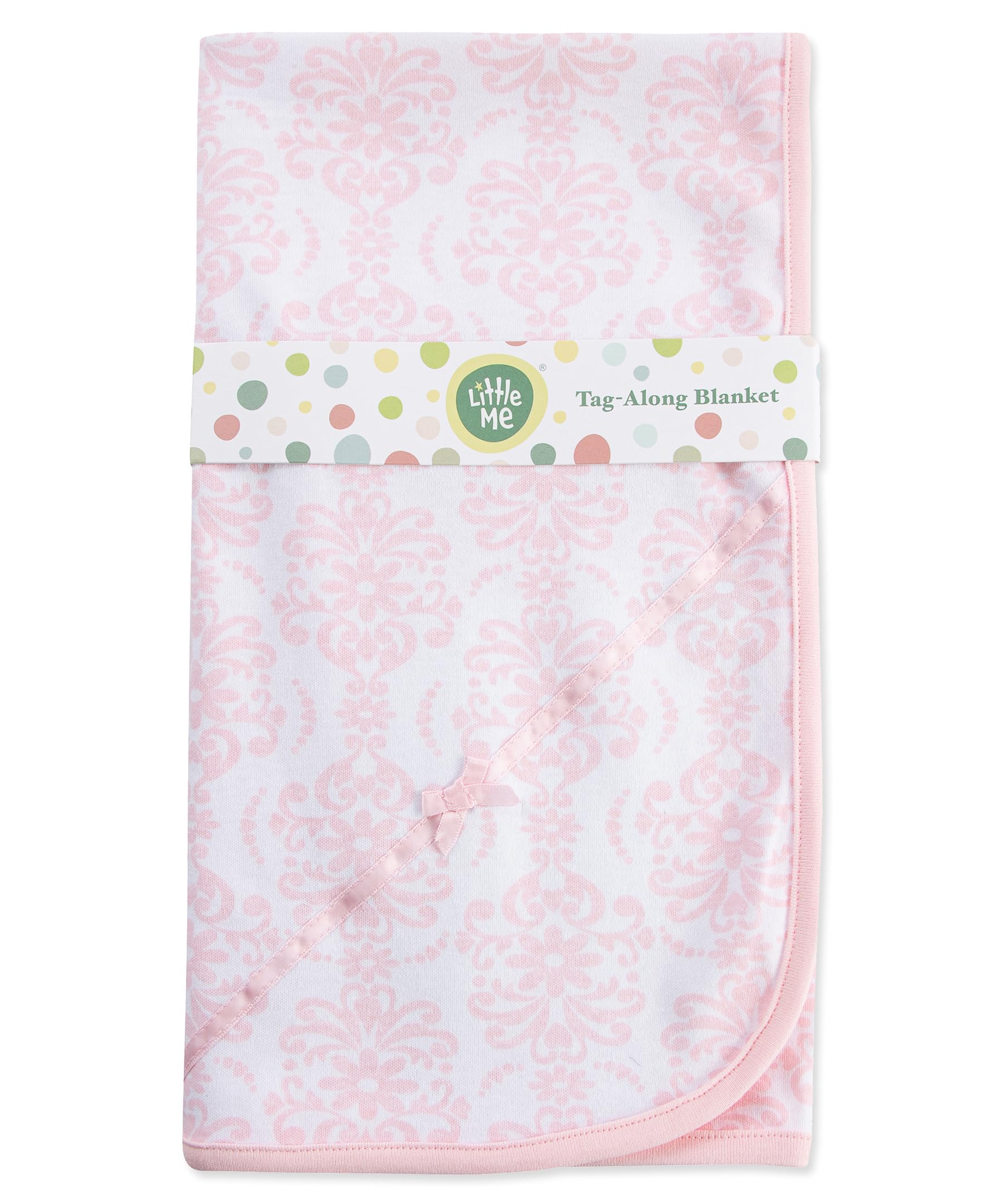 Little Me Unisex Baby Swaddling Receiving Blankets, Damask Scroll, 30 x ...