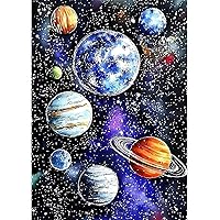 Amazon.com: Lxmsja 5D Universe Solar System Diamond Art Painting ...