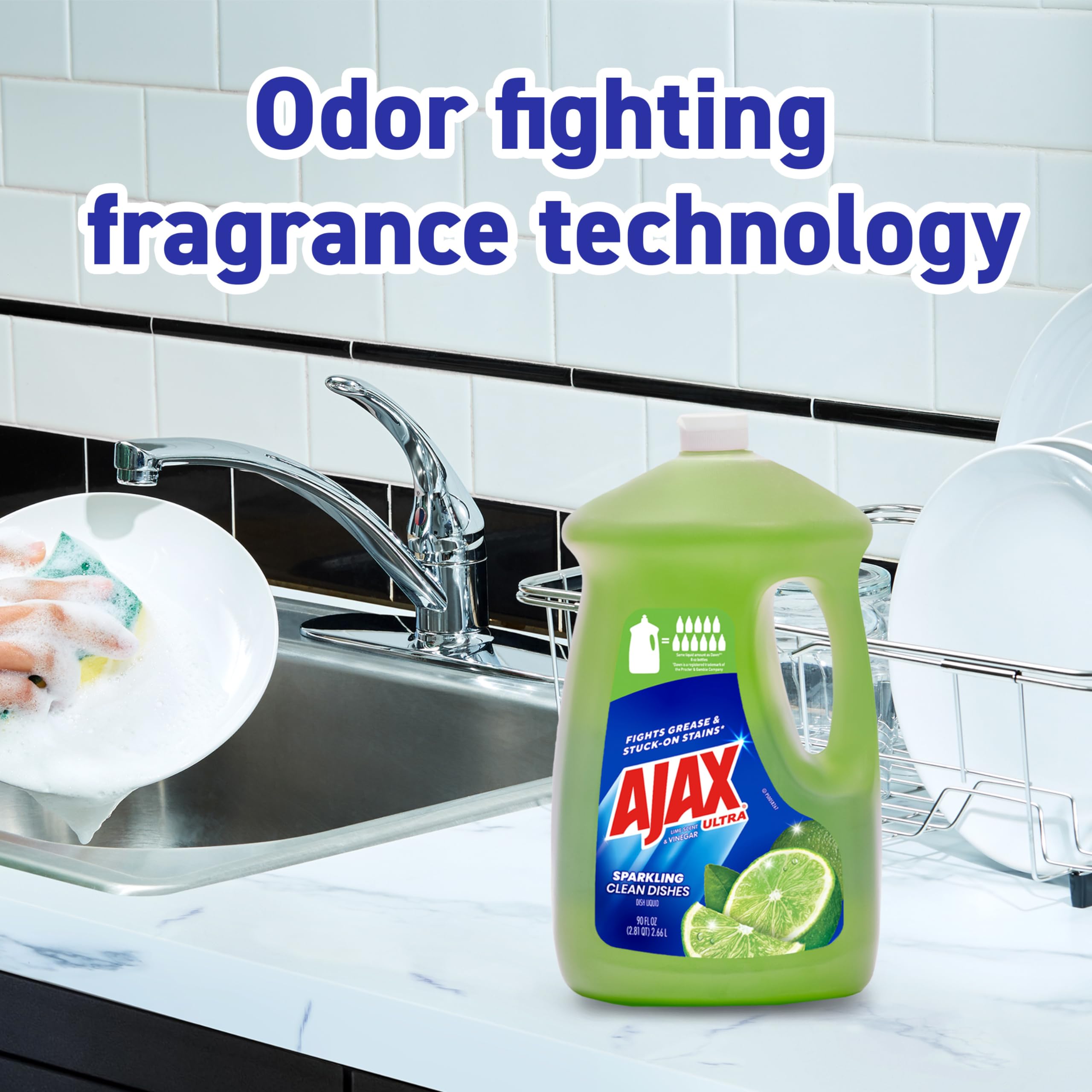 Mua Ajax Ultra Liquid Dish Soap, Lime Scent + Vinegar, 90 Fluid Ounce ...
