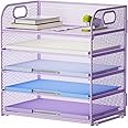 Amazon.com: Marbrasse Paper Organizer Letter Tray, 5 Tier Mesh File ...