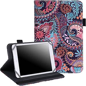 7" - 8" Inch Tablet Case - Universal Folio Cover Protective Stand for ...